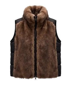 Moncler Sleeveless Padded Jacket - Black