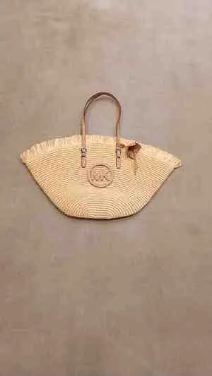 Michael Kors Isa Large Hand-crocheted Fan Tote Bag