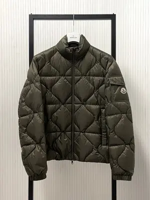 Moncler Asurel Geometric Quilted Short Down Jacket