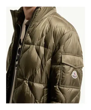 Moncler Asurel Geometric Quilted Short Down Jacket