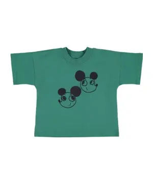 MINI RODINI Embroidered Tshirt - Green