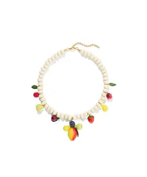 JENNIFER BEHR Gold-tone Necklace - White