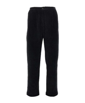 Emporio Armani Elastic-waist Casual Trousers - Black