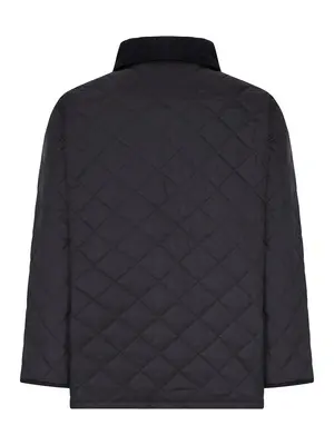 Barbour Corduroycollar Diamondquilted Overshirt Jacket