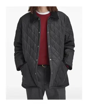 Barbour Corduroycollar Diamondquilted Overshirt Jacket