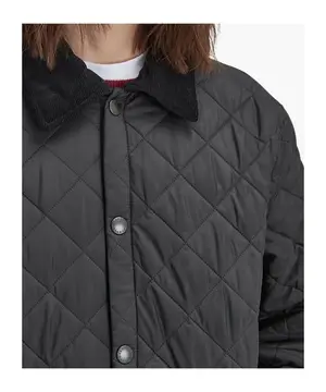Barbour Corduroycollar Diamondquilted Overshirt Jacket
