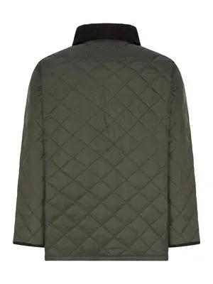 Barbour Corduroycollar Diamondquilted Overshirt Jacket