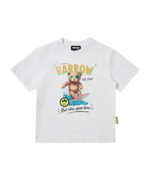 BARROW Frontprint Tshirt - White