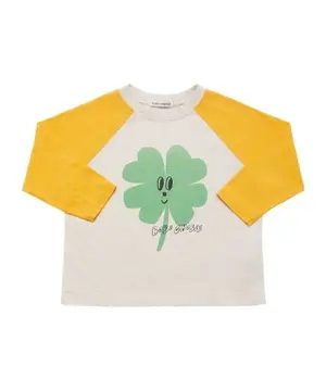 BOBO CHOSES Frontprint Panel Tshirt - White