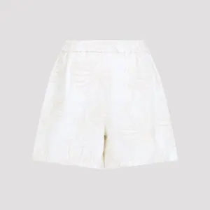 Moncler Leaf Printed Drawstring Shorts