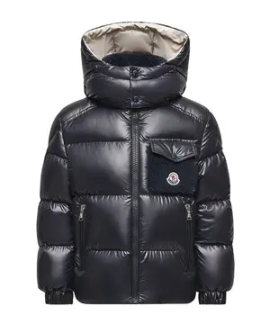 Moncler Yule Hooded Down Jacket - Night Blue