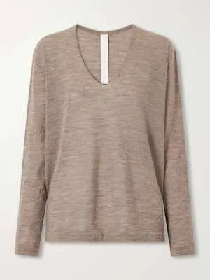 LAUREN MANOOGIAN Merino And Alpaca Wool-blend Sweater - Gray