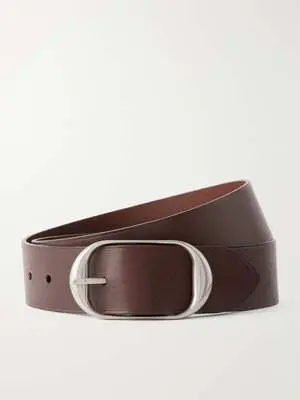 NILI LOTAN Nili Leather Belt - Brown
