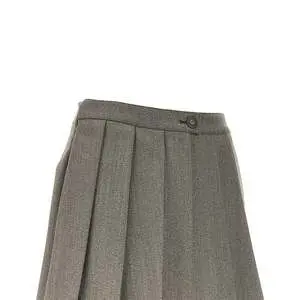 Emporio Armani Wool Twill Skorts