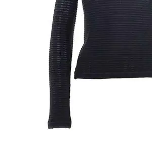 Emporio Armani Triped Jacquard Jerey Top