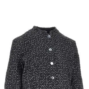 Emporio Armani Sequinned Denim Short Jacket