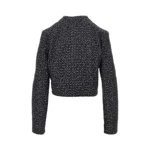 Emporio Armani Sequinned Denim Short Jacket