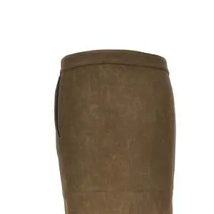 Pinko Faux Nubuck Leather Pencil Skirt