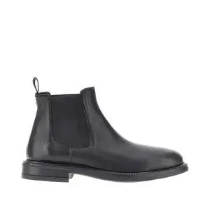 JUAN LACARCEL BY CALCE Leather Chelsea Boots - Black