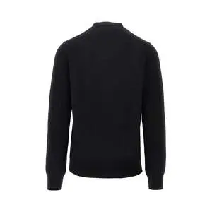 Play Comme Des Garcon Hearts Patches Wool Cardigan An