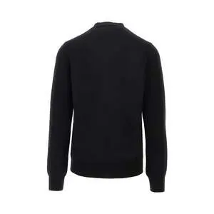 Play Comme Des Garcon Heart Patch Wool Cardigan An