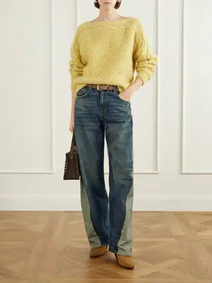 HAIKURE Clyde Double Vintage Mid-rise Wide-leg Jeans - Blue