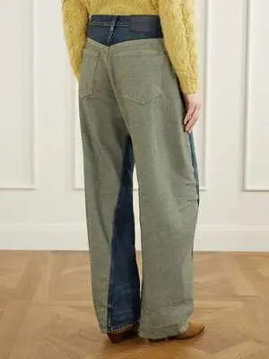 HAIKURE Clyde Double Vintage Blue Mid-rise Wide-leg Jeans