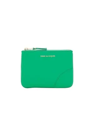 Comme Des Garçons Logo Wallet - Green