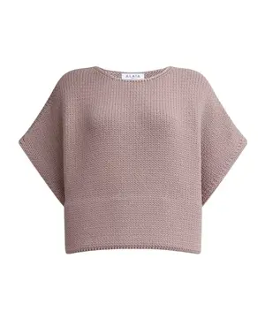 Alaïa Chunky Knit Sweater - Sand-colored