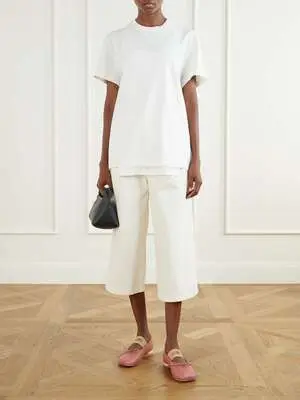MAISON MARGIELA Bow-detailed Leather Ballet Flats