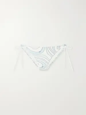Emilio Pucci Printed Bikini Briefs - Blue