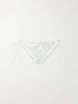 Emilio Pucci Printed Bikini Briefs - Light Blue