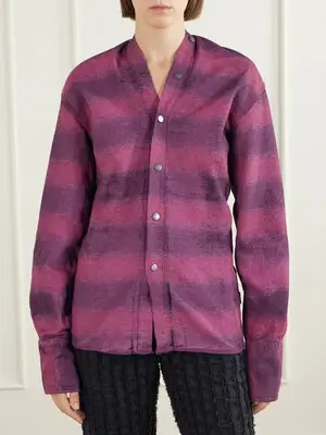 HAIKURE Checked Cotton Shirt - Pink