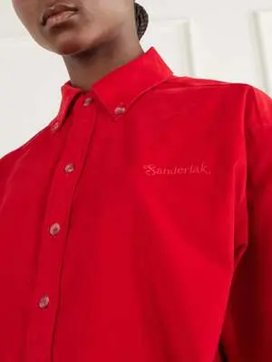 SANDERLAK Cotton-corduroy Shirt
