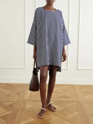 LES VACANCES D’IRINA Striped Mini Dress