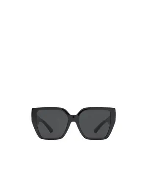 Burberry Crystal Ekd Square Sunglasses - Black