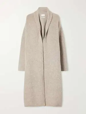 LAUREN MANOOGIAN Alpaca-blend Cardigan - Light Gray