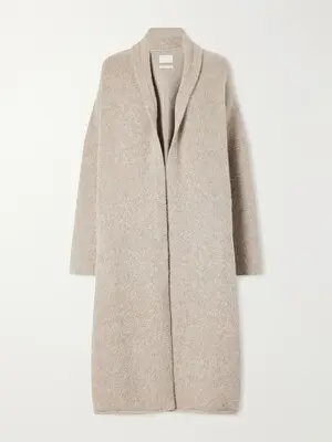 LAUREN MANOOGIAN Alpaca-blend Shawl Collar Cardigan