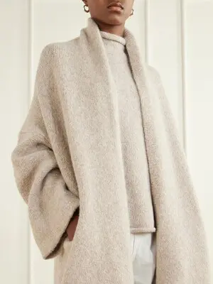 LAUREN MANOOGIAN Alpaca-blend Shawl Collar Cardigan