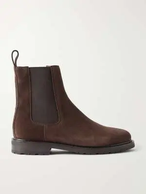 Legres 25 Chelsea Suede Ankle Boots - Dark Brown