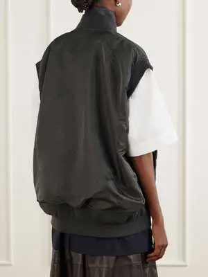 Sacai Button-embellished Twill Vest