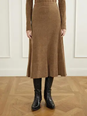 Gabriela Hearst Muir Ribbed Silk Maxi Skirt