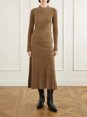Gabriela Hearst Muir Ribbed Silk Maxi Skirt