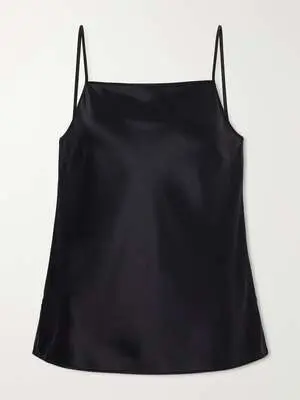 JOSEPH Cloe Silk-satin Top