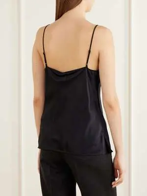 JOSEPH Cloe Silk-satin Top