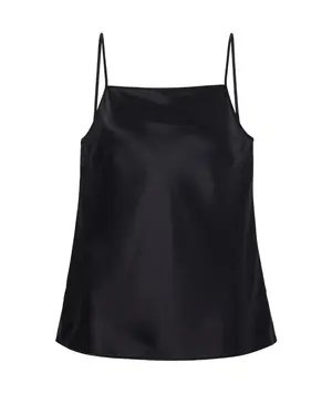 JOSEPH Cloe Silk-satin Top - Black