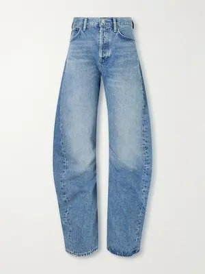 AGOLDE Spiral Mid-rise Wide-leg Jeans
