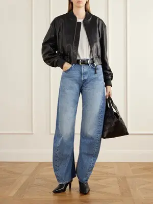 AGOLDE Spiral Mid-rise Wide-leg Jeans
