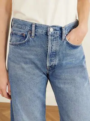 AGOLDE Spiral Mid-rise Wide-leg Jeans