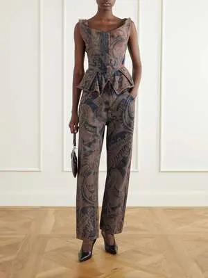 VIVIENNE WESTWOOD Printed Organic Denim Cami
